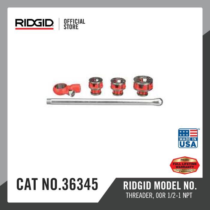 Jual Ridgid Manual Ratchet Threaders 00-R NPT 1/2-1 - 36345 - Jakarta ...