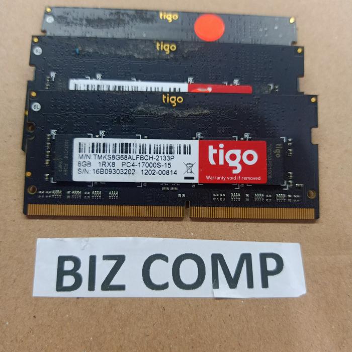 Jual RAM LAPTOP 8GB 1RX8 PC4 17000S 2133P TIGO DDR4 - Jakarta Barat ...