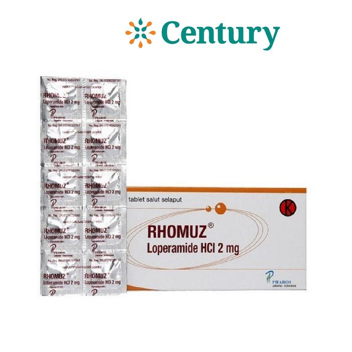 Jual RHOMUZ 2 MG 1 STRIP ISI 10 TABLET / LOPERAMIDE / DIARE ...