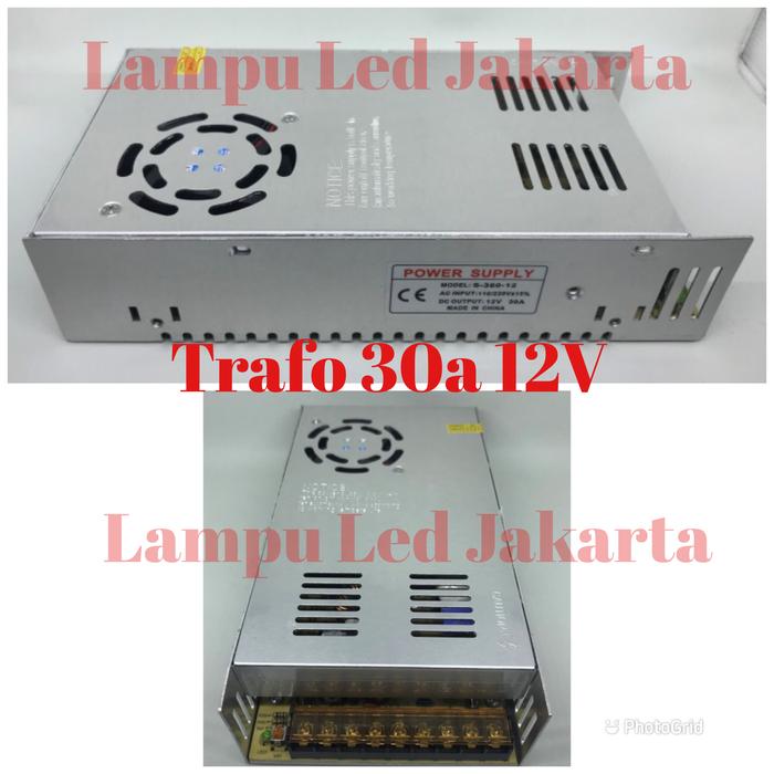 Jual Trafo 30a 12v. adaptor dc 12v 360watt. Power supply cctv 30a 12v ...