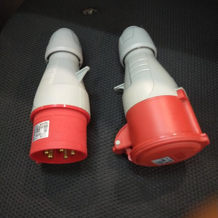 Jual Soket Industri Mobile Mounting Plug Legrand 1Set 5 Pin 32A IP44 ...