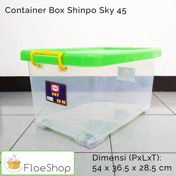 Jual Box Container / Kontainer Shinpo CB 45 Sky (45 Liter) - Kota ...