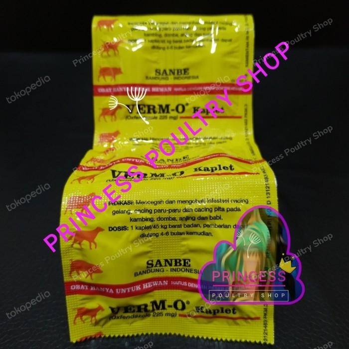 Jual VERM O Kaplet (1 strip @10 Kaplet) - Obat Cacing Spektrum Luas ...
