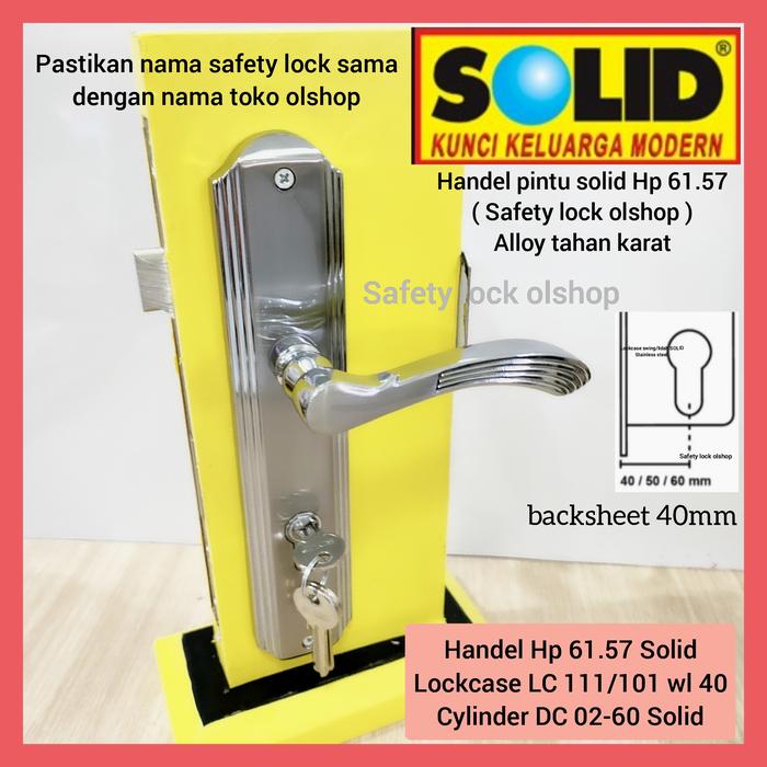 Jual Paket Handle / Handel Pintu SOLID HP 61.57 / 1 Set - Jakarta Barat ...