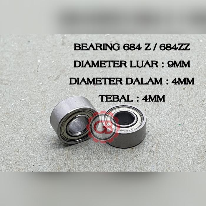 Jual BEARING 684Z / 684ZZ / 684 / BEARING KEPALA KECIL SPAREPART BORDIR ...