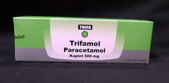 Jual Paracetamol 500mg Trifamol Forte Obat Meriang Pusing Demam 100 ...