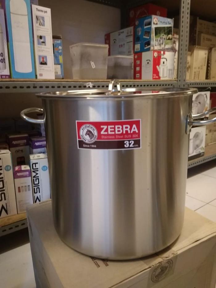 Jual Panci tinggi Stainless Steel/ Stock pot zebra 32cm - 171032 - Kota ...
