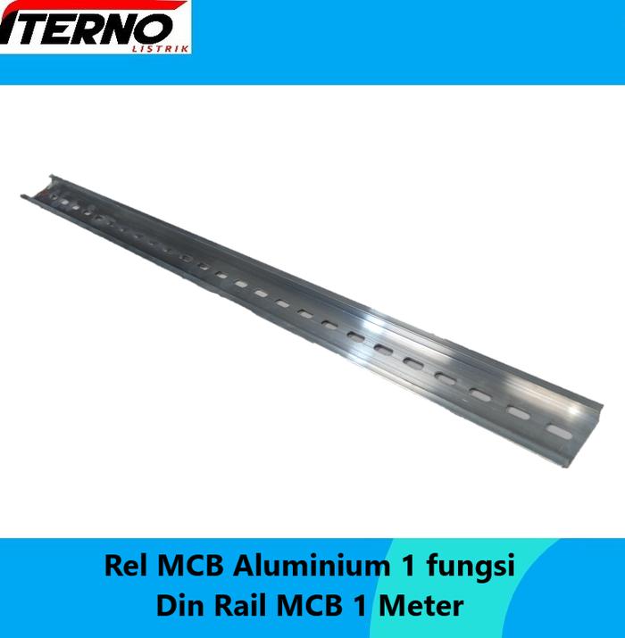 Jual Rel MCB Aluminium 1 Fungsi 1M Din Rail MCB Aluminium 1 Meter ...
