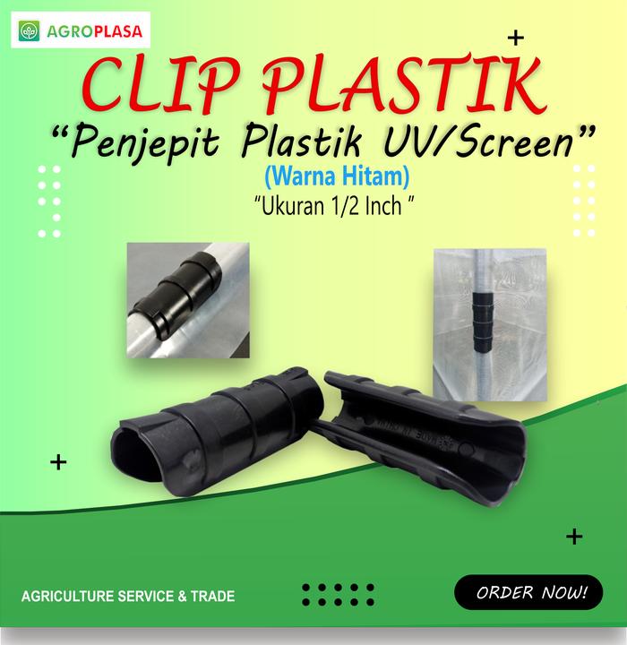 Jual Clip atau Klip Plastik UV Screen net Paranet untuk pipa 1/2 Inch ...