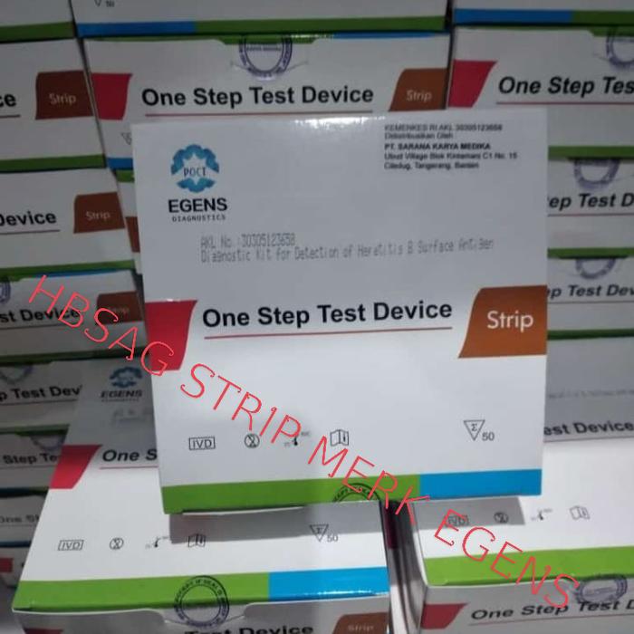 Jual HBSAG STRIP MERK EGENS 1 BOX ISI 50 PCS - Jakarta Timur - Toko ...