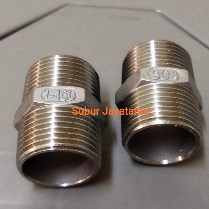 Jual Double Nepel / Nipple Stainless 304 1 " inchi Dobel nepel 1 " - Jakarta Barat - Subur ...