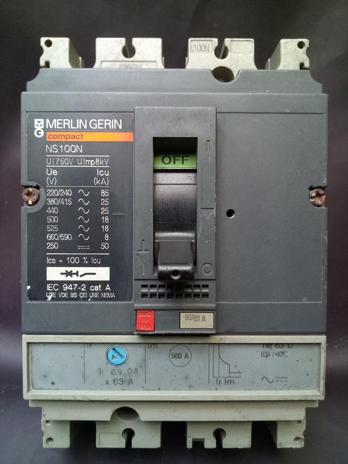 Jual MCCB Merlin Gerin NS100N 3 PHASE - Kota Surabaya - PANLIST | Tokopedia