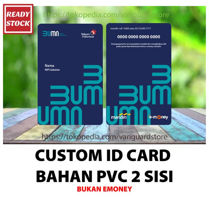 Jual CUSTOM SPECIAL DESIGN ID CARD TELKOM BUMN TERBARU BAHAN PVC -2 ...