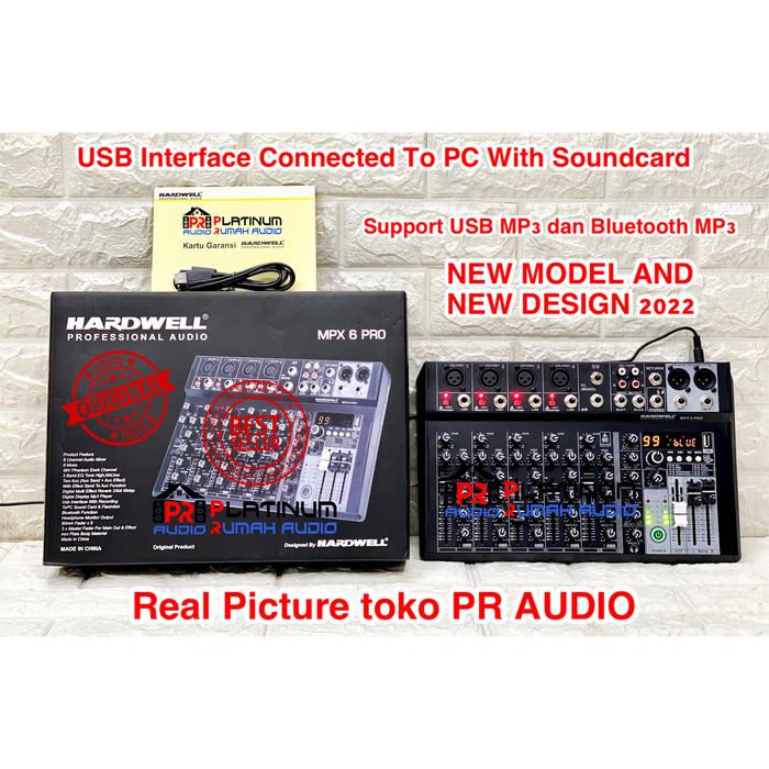 Jual Mixer Audio HARDWELL MPX6PRO MPX 6PRO MPX 6 PRO ORIGINAL SOUNDCARD ...