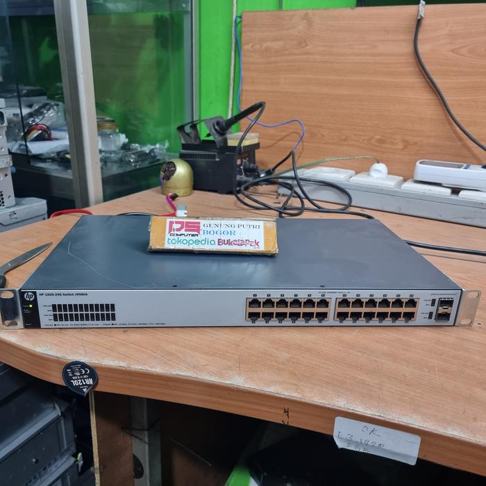 Jual switch hub HP 1820 24G j9980A - Kab. Bogor - DSERVER.ID | Tokopedia