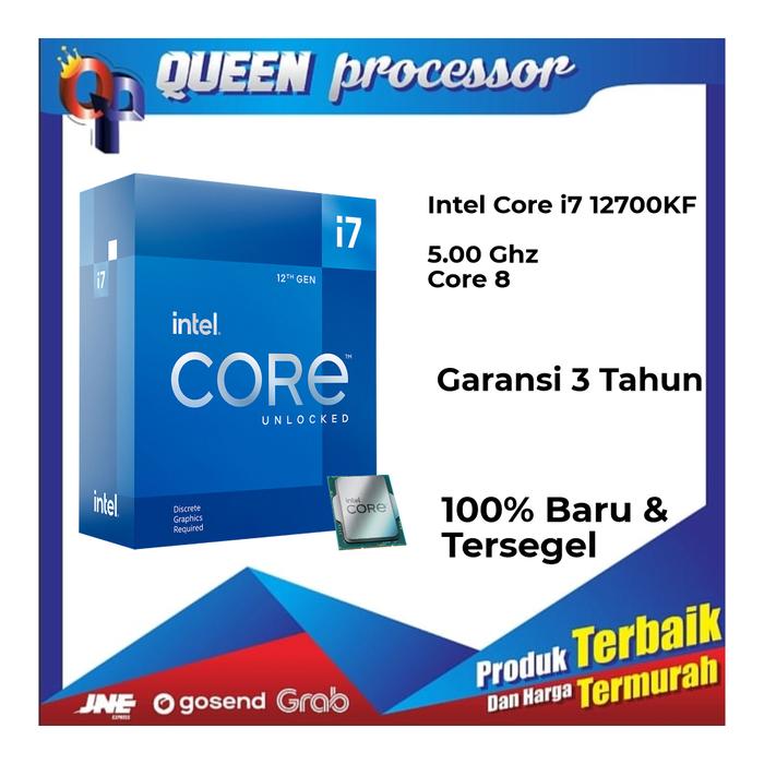 Jual PROCESSOR INTEL CORE I7 12700KF BOX SOCKET LGA1700 3.6GHz NEW ...