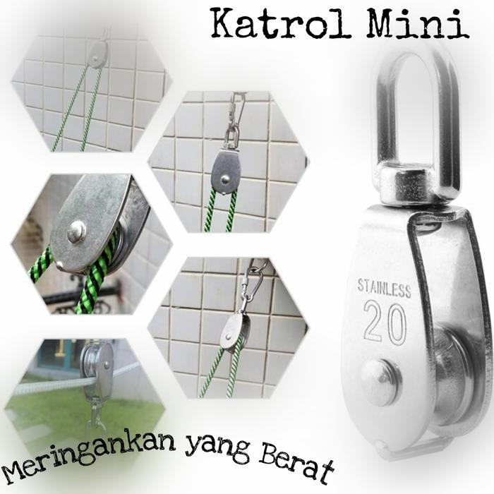 Jual Katrol Mini Kerekan Portable Serbaguna Swivel Mini Single Wheel ...