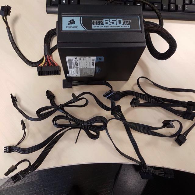 Jual PSU CORSAIR HX650W CMPSU-650HX 650W SEMI MODULLAR PGS-CR-07 ...
