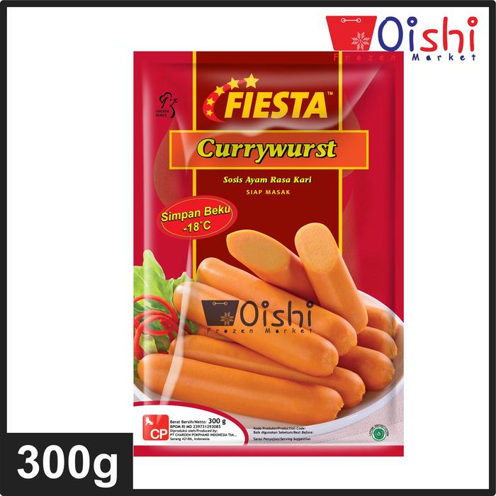 Jual Fiesta Currywurst Sausage (Sosis Ayam Rasa Kari) 300g - Kota ...