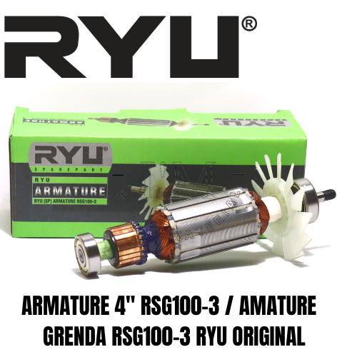 Jual Armature (SP) RSG100-3 Angker Mesin Grenda 4 " Ryu Original - Kota ...