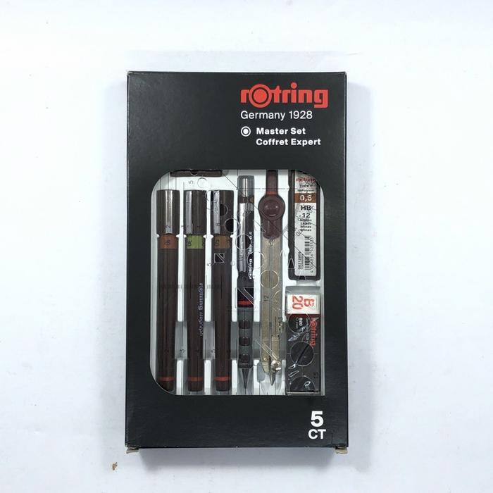 Jual ROTRING COLLEGE SET ISOGRAPH PAKET MIKA PULPEN PENSIL JANGKA ...
