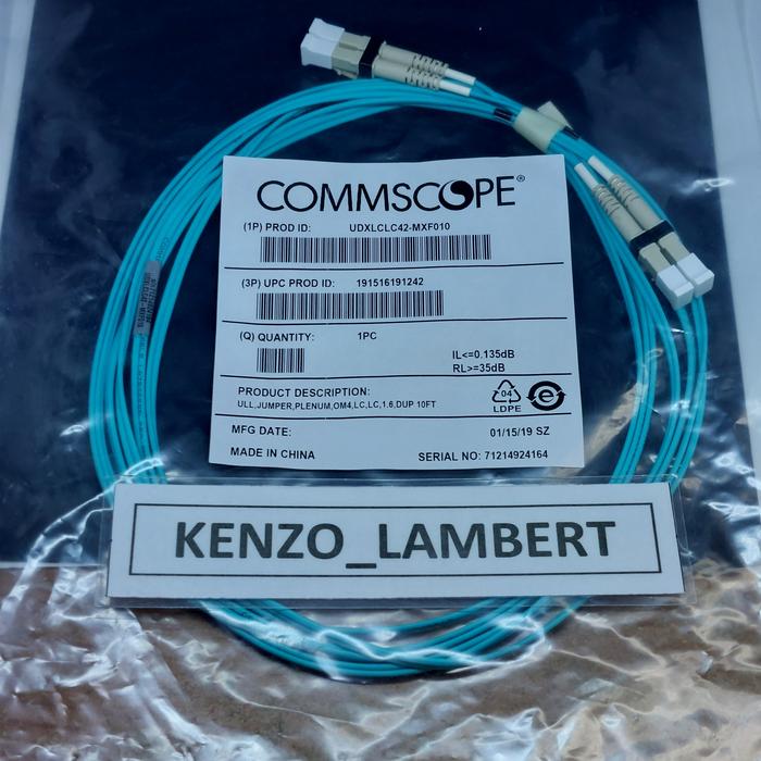 Jual patch cord FO COMMSCOPE 3 meter OM4 LC to LC 10feet - Jakarta ...