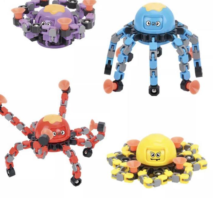 Jual Wacky Track Octopus Rantai Gurita Tracks Fidget Toys Spinner New ...