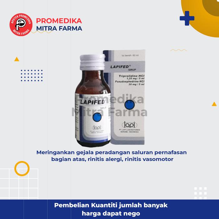 Jual Lapifed Ekspektoran 60 ml Syrup Botol / Obat Pilek dan Batuk ...