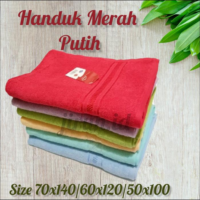 Jual Handuk MERAH PUTIH ukuran Lengkap - Random, 60x120/Tanggung - Kota ...