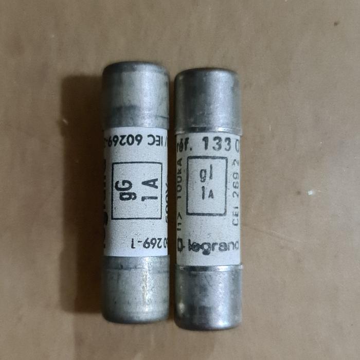 Jual Fuse Legrand gl gg gI 1A 500V 100kA 10x38 cartouches type Gg ...