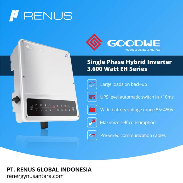 Jual Inverter hybrid GOODWE 1 Phase 3600 Watt GW3600-EH High Voltage 3.6 kW - Kota Surabaya ...