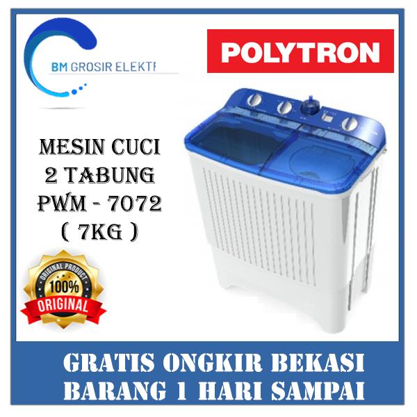 Jual POLYTRON MESIN CUCI 2 TABUNG PWM 7072 / PW-7072 / 7KG - Kota ...