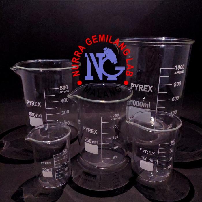 Jual Beaker Glass Pyrex 2L | Gelas Kimia |Gelas Piala 2000ml Pyrex ...