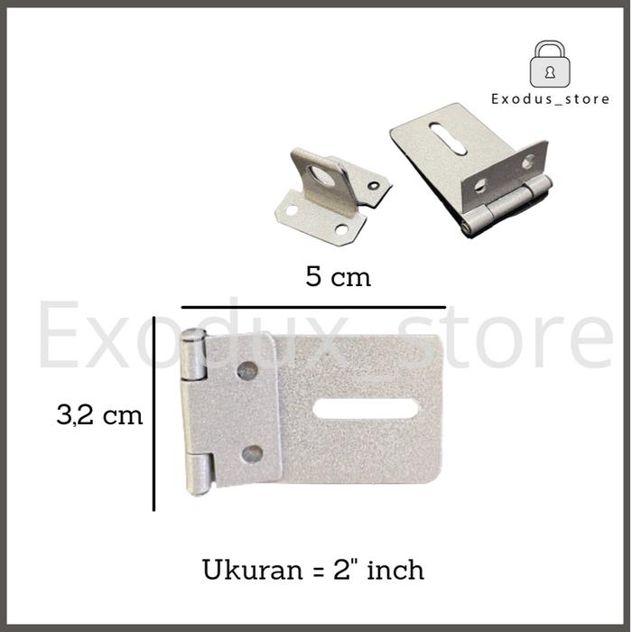 Jual Overpal plat tempat gembok 2"| 2,5" | 3" | 4" inch putih murah ...