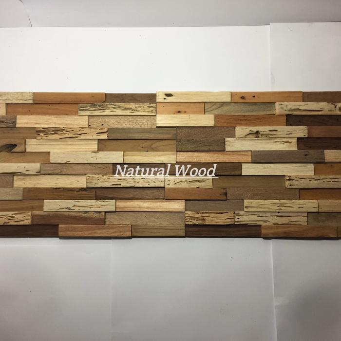 Jual wall panel dinding kayu | wall cladding | panel kayu 3d - Kab ...