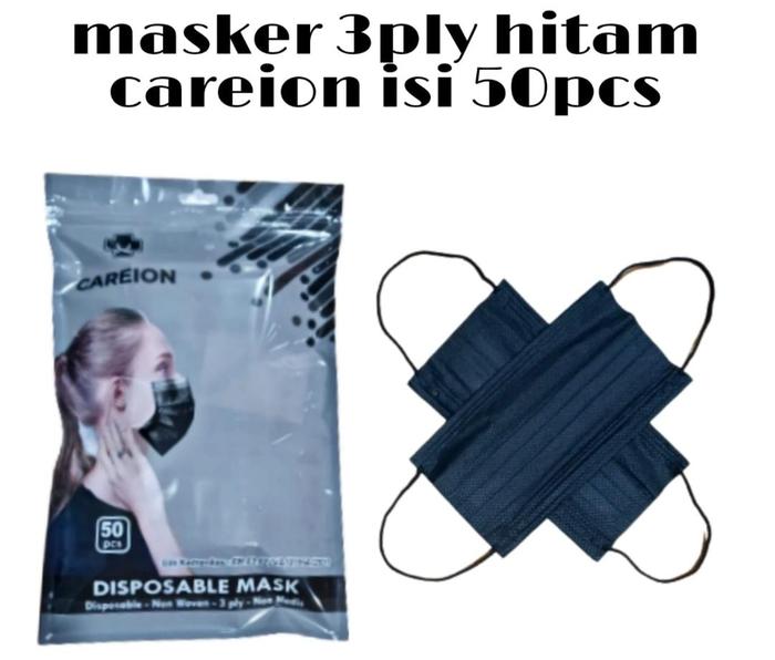 Jual MASKER 3PLY / MASKER 3 PLY / MASKER HITAM / PUTIH / HIJAU / BIRU ...