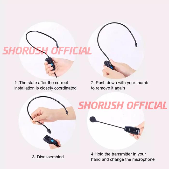 Jual Shorush Im 1 A Mikrofon Mic Clip On Wireless Bando Instruktur Guru Di Seller Ayato ...