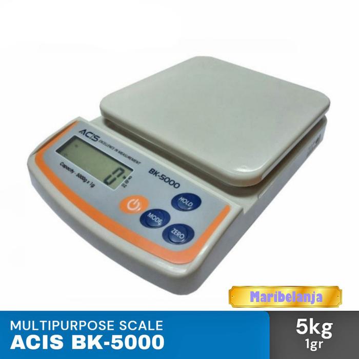 Jual Timbangan Dapur Digital kapasitas 5kg ACIS BK 5000, 5000g x 1g BK-5000 - Jakarta Pusat ...