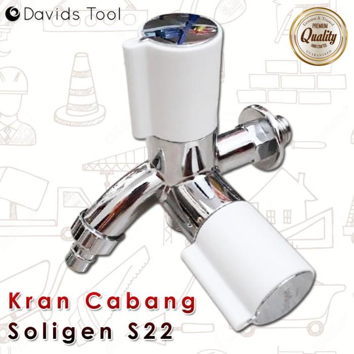 Promo Kran Shower Cabang Sower Keran Double Dobel Soligen S22 White ...