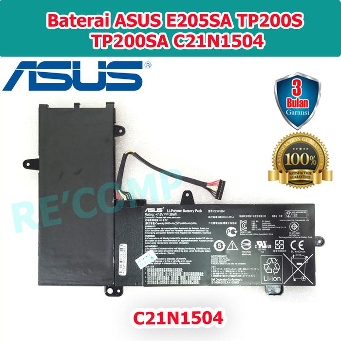 Jual Baterai ASUS E205SA TP200S TP200SA C21N1504 - Jakarta Pusat - Re ...