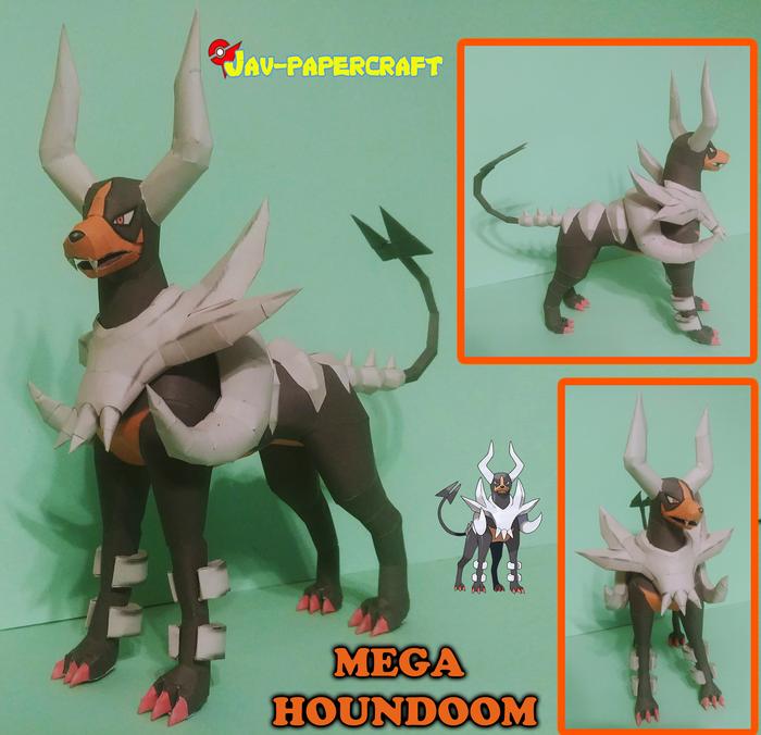 Jual Pokemon mega houndoom Papercraft - Kab. Bekasi - Papercraft Tiviti ...