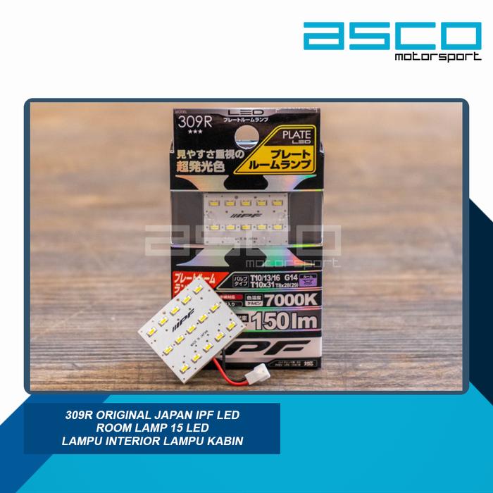 Jual 309R Original Japan IPF LED Room Lamp 15 LED Lampu Interior Lampu ...