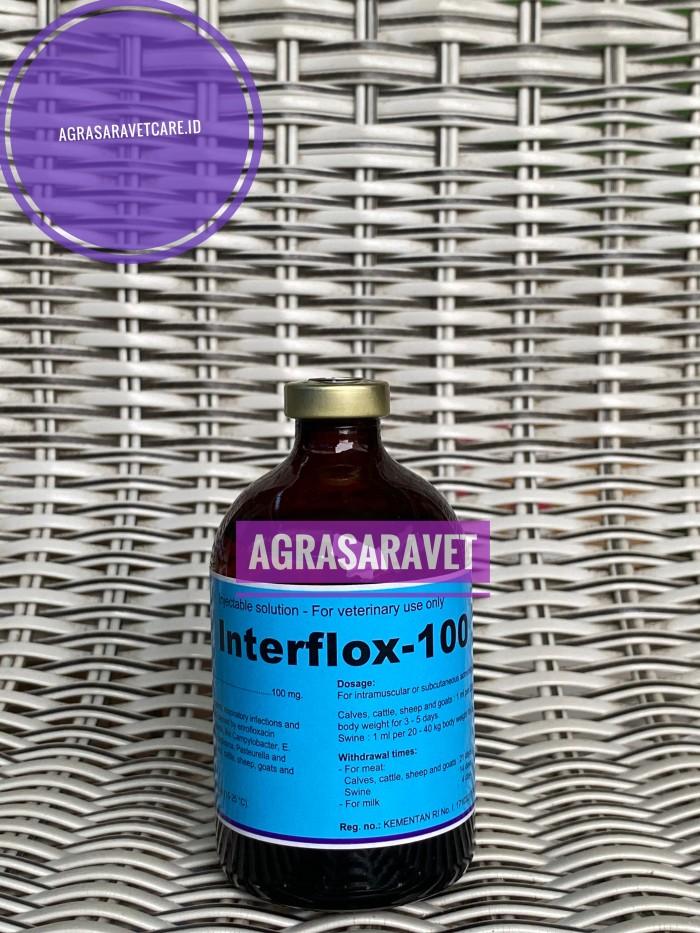 Jual INTERFLOX INJECT 100 ML - INTERFLOX 100 ML (obat pernafasan ternak ...