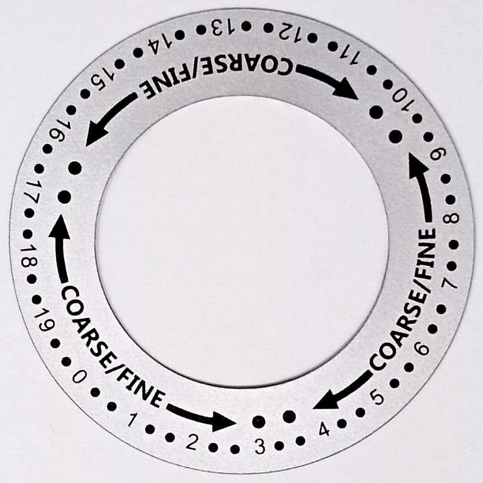 Jual Sticker Kalibrasi Skala Giling Grinder Espresso Latina Seri X60 ...