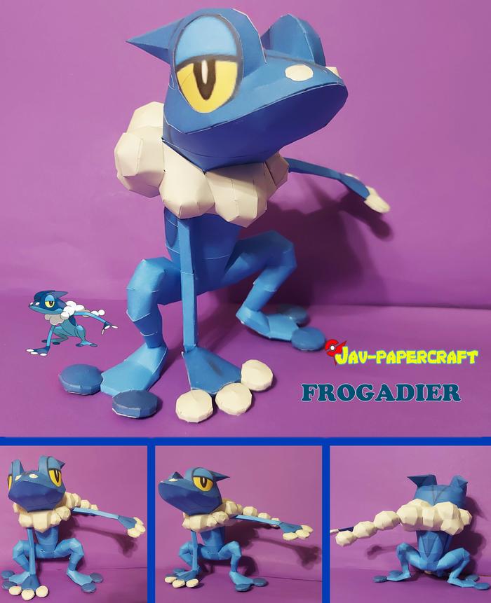 Jual Pokemon frogadier Papercraft - Kab. Bekasi - Papercraft Tiviti ...