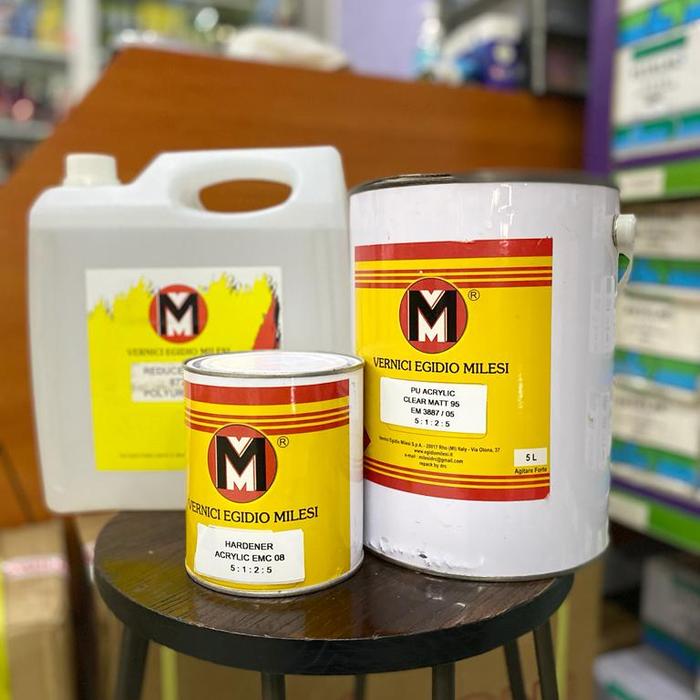 Jual Vernici Egidio Milesi PU Acrylic Clear Matt - Liter set - Jakarta ...