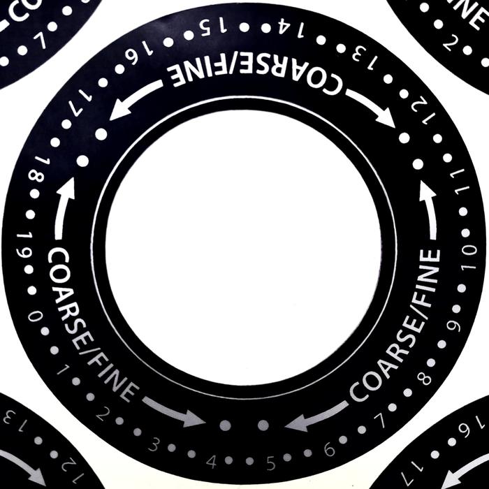 Jual Sticker Kalibrasi Skala Giling Grinder Espresso Latina Seri X60 ...