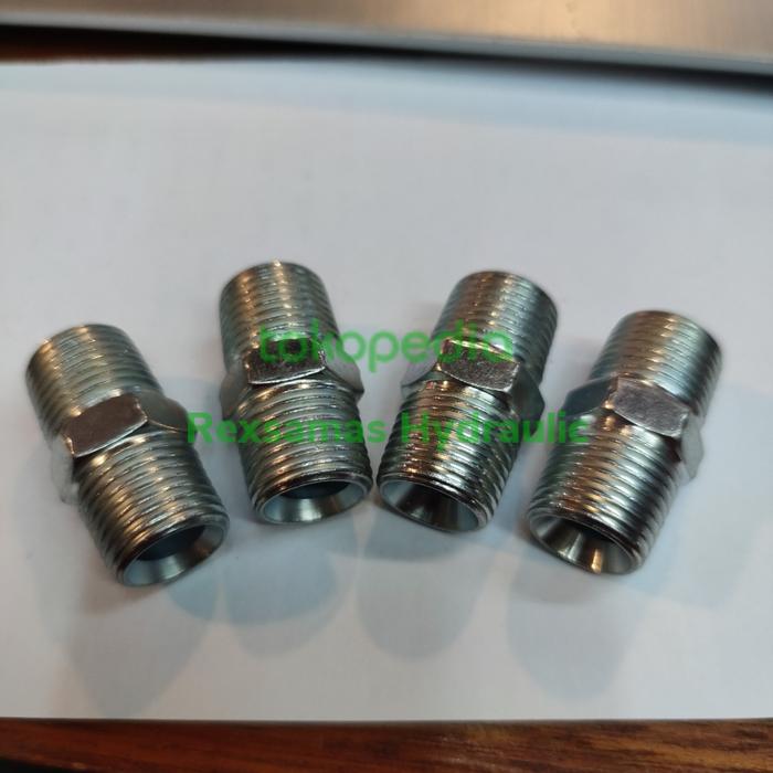 Jual DOUBLE NEPPLE 1/2" NPT X NPT - Jakarta Barat - Rexsamas Hydraulic ...