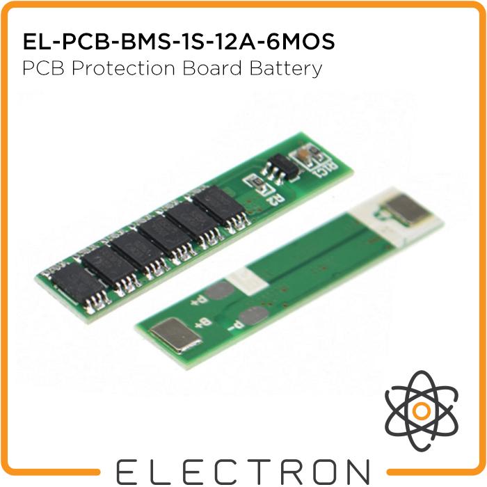 Jual EL-PCB-BMS-1S-12A-6MOS Battery Protection Charging Board 3.7V 4.2V ...