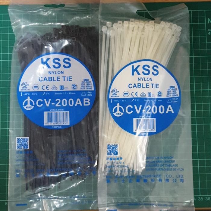 Jual KABEL TIES / KABEL TIS / CABLE TIE CV 200 KSS 20CM CV200 20 CM - Putih - Jakarta Pusat ...